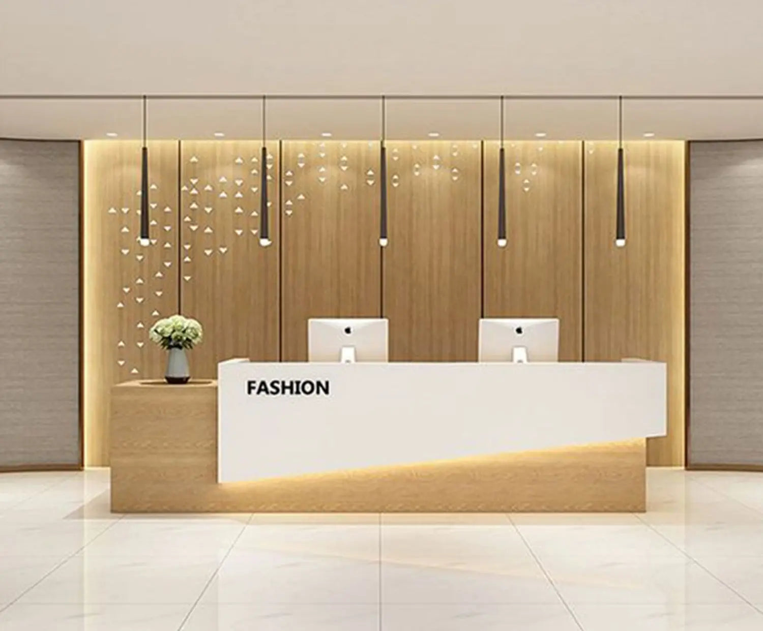 Reception desk - Reception Counter - Spanish MDF wood - CEM-065 – Oscar ...