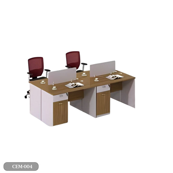 Spanish MDF wood workstation - CEM-004 – اوسكار للأثاث