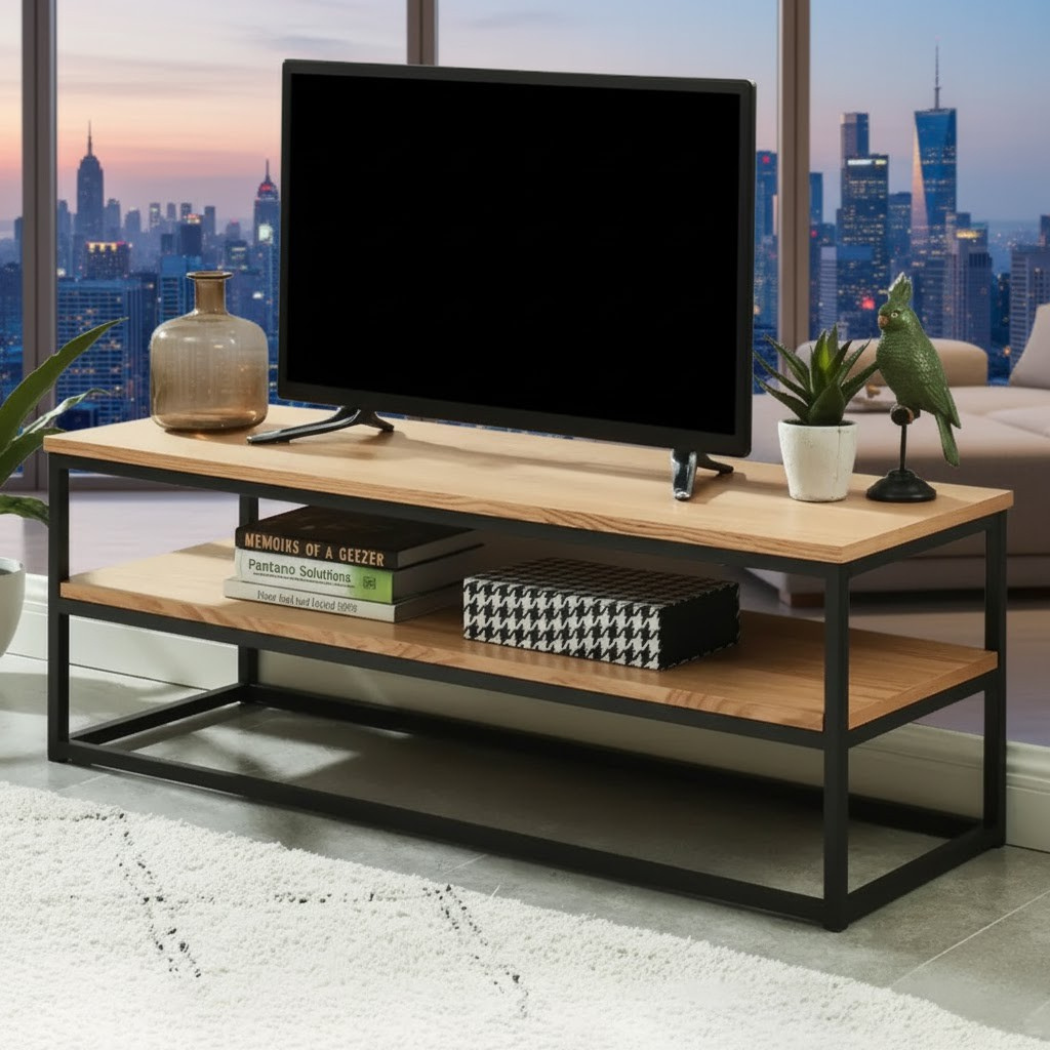 ELET-026 TV Unit – Iron with MDF Wood in a Practical Modern Design ...